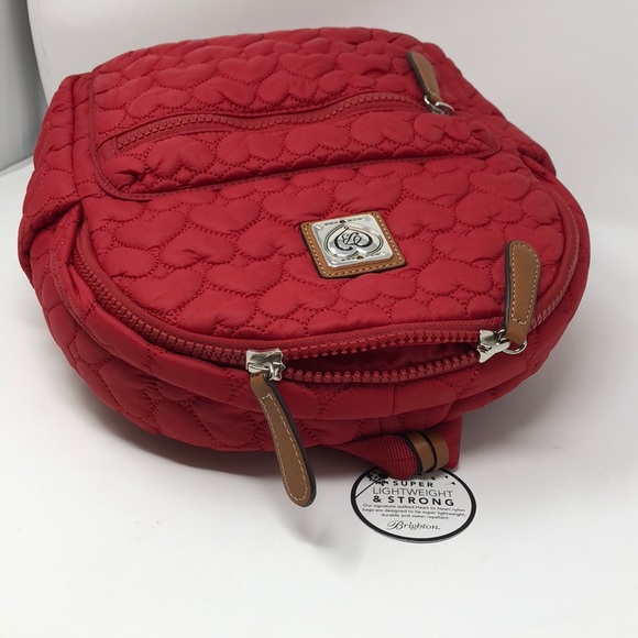 Brighton | Bags | Brighton Heart To Heart Kingston Backpack Red | Poshmark